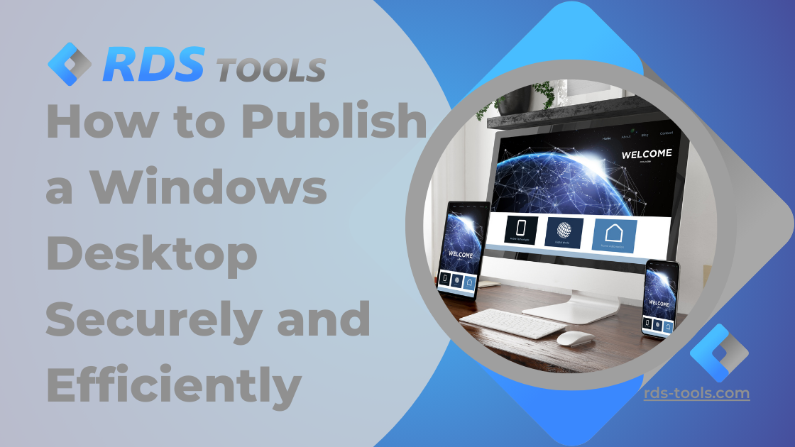 how to publish a Windows desktop
